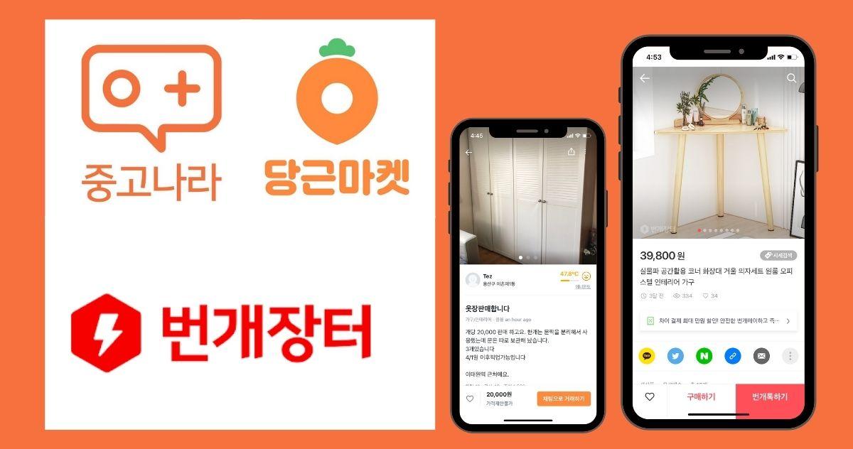 Creatrip: 3 แอปพลิเคชั่นซื้อของมือสองของเกาหลี