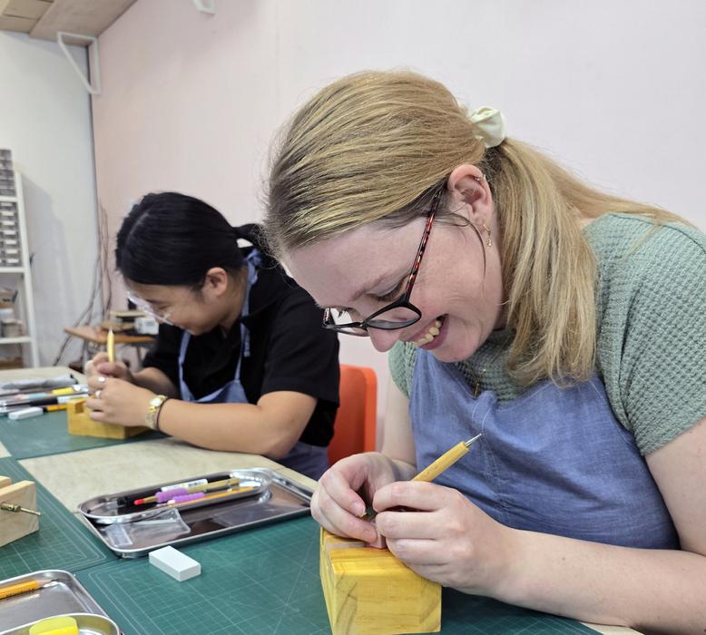 Seoul Euljiro Lettering Jewelry Lab: Create Your Own Korean Name Stamp