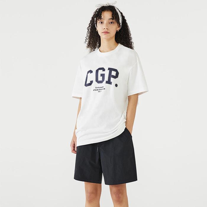 Codegraphy 《SEVENTEEN Hoshi同款》弧形CGP LOGO短袖T恤 (Creatrip)