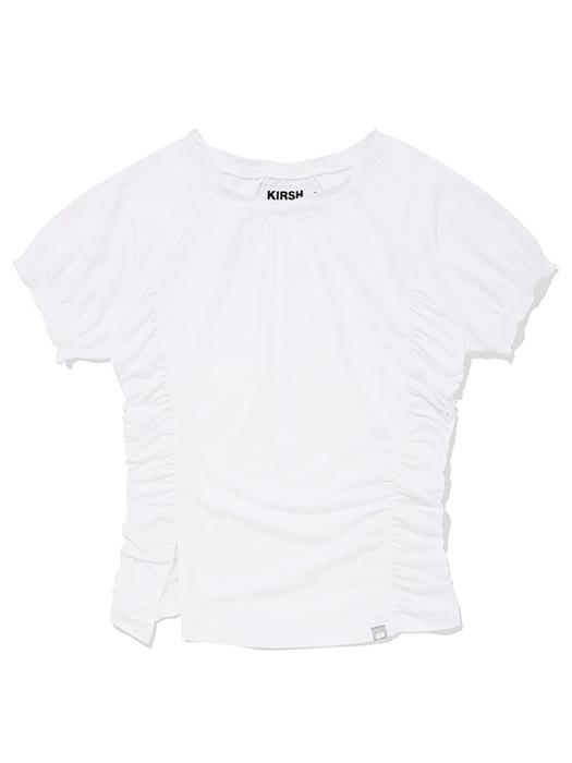 Kirsh 修身抽繩短袖T恤（白色） (Creatrip)
