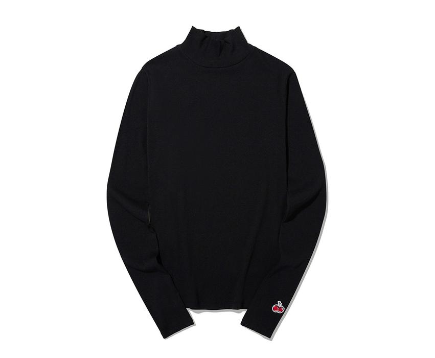 Kirsh CHERRY半高領長袖針織上衣（黑色） (Creatrip)