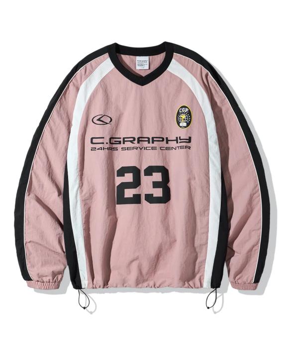 Code:graphy 撞色運動大學T（桃紅色） (Creatrip)