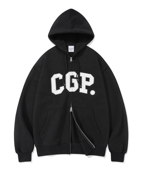 Code:graphy CGP雙拉鍊連帽外套（黑色） (Creatrip)