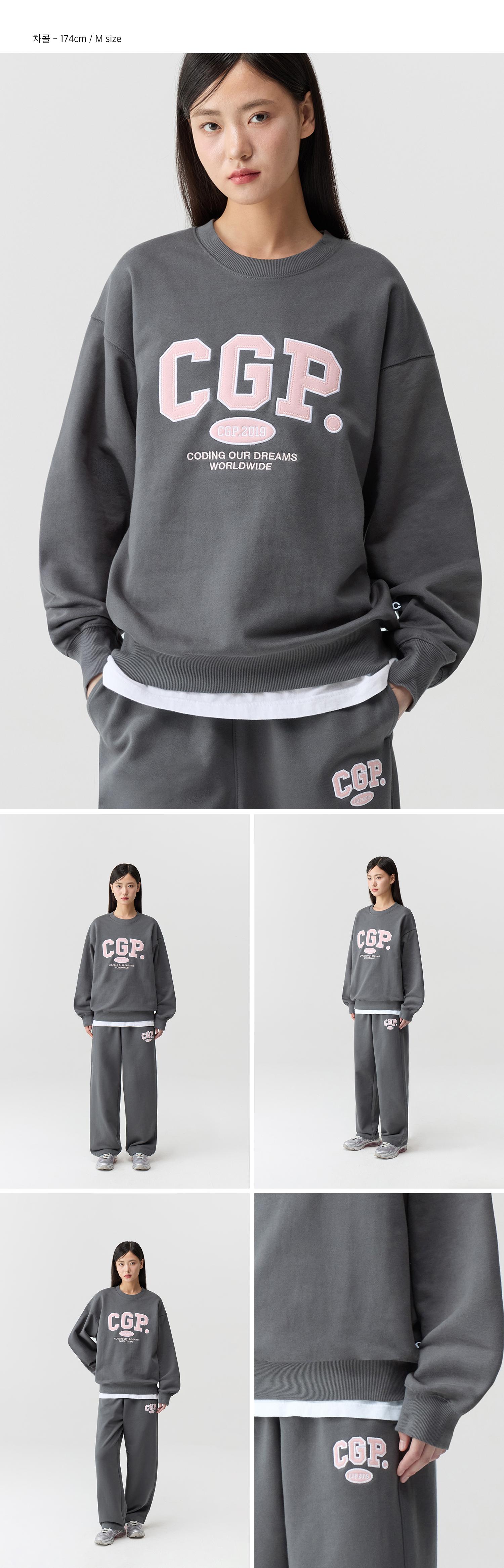 Code:graphy CGP弧形LOGO大學T（黑炭色） (Creatrip)