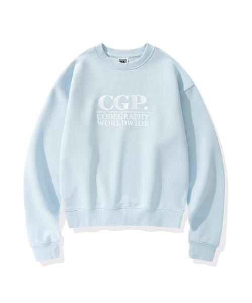 Code:graphy CGP方形LOGO短版大學T (skyblue) (Creatrip)