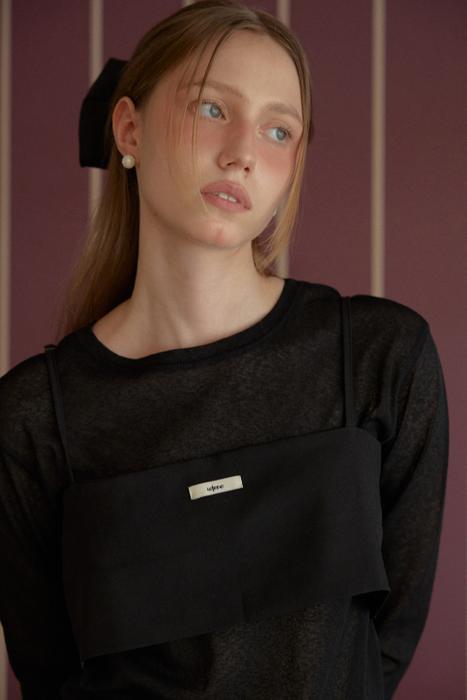 leterie 短版吊帶迷你背心（墨綠色） (Creatrip)