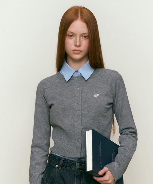 Kirsh SMALL CHERRY SNAP POINT SLIM CARDIGAN (Creatrip)