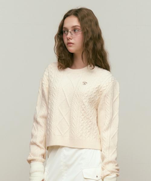 Kirsh ARCH CHERRY CABLE KNIT (Creatrip)