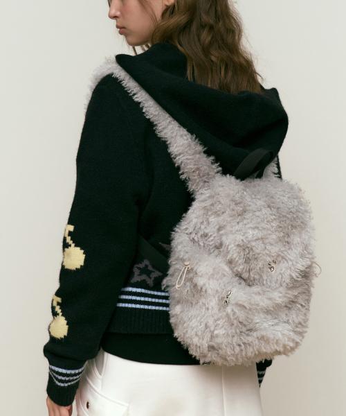 Kirsh CHERRY FUR MINI BACKPACK (Creatrip)