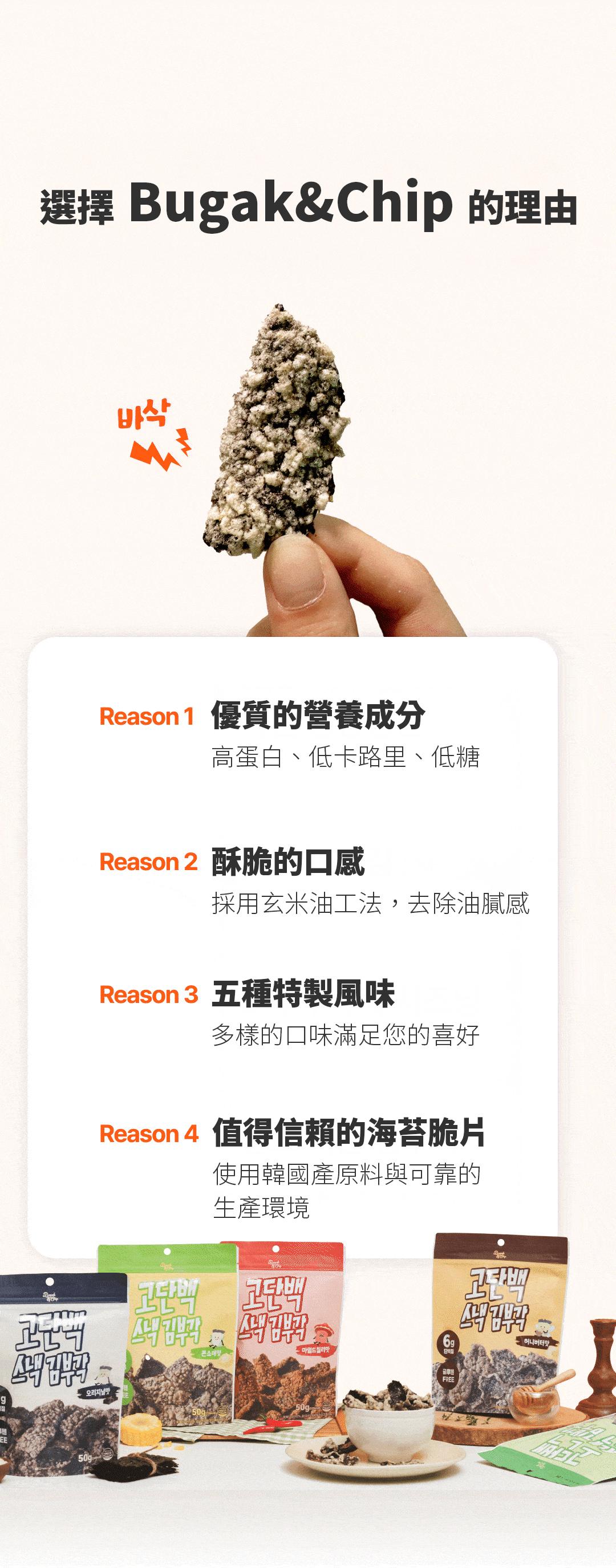 bugak&chip 原味6包*2組 (Creatrip)