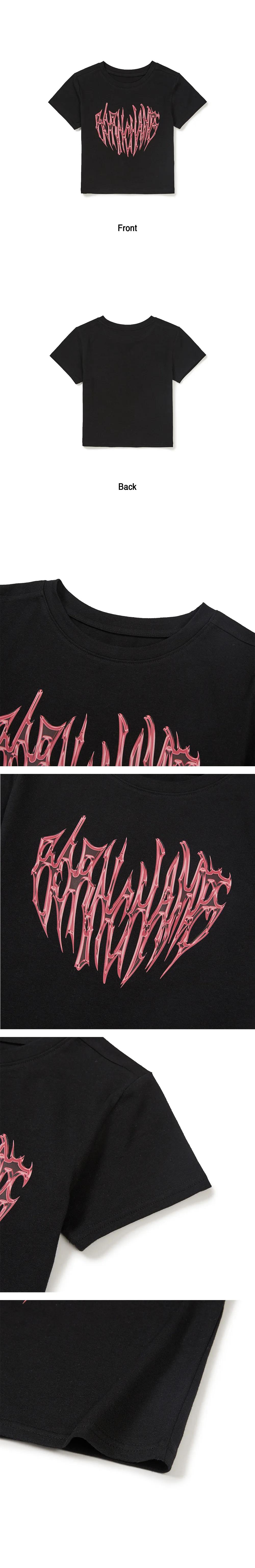 BORN CHAMPS Born champs Heart Tribal Chrome Logo T-Shirt B24ST15BK ...