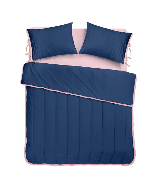 믹스앤매치 Biscuit High Density 60 Count Washing Interseasonal Bedding Set Navy Pink (Creatrip)