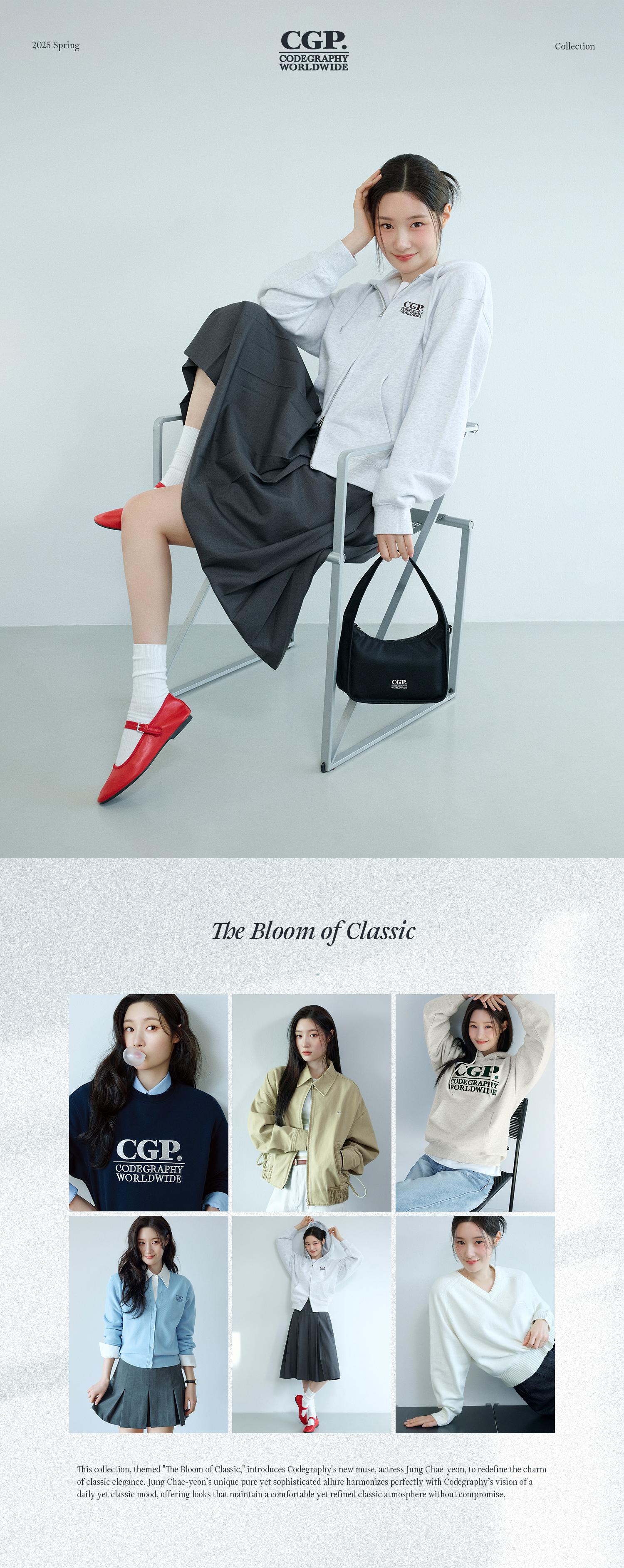 Code:graphy 方形LOGO大學T（淺卡其綠色） (Creatrip)