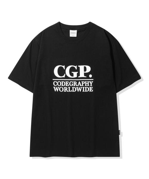 Code:graphy Square logo short sleeve t-shirt_black (Creatrip)