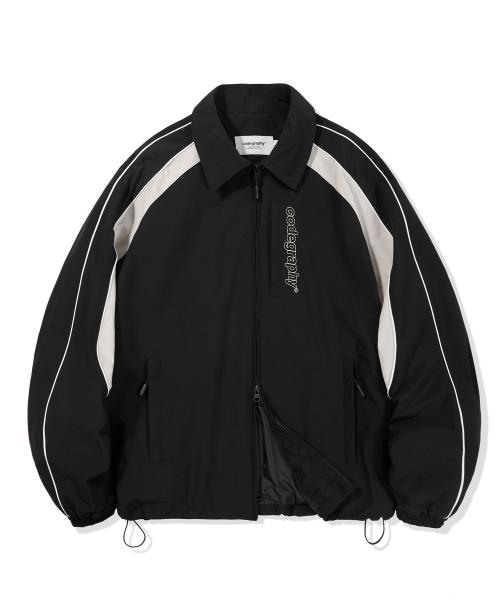 Code:graphy Color combination tech collar short jacket_black (Creatrip)