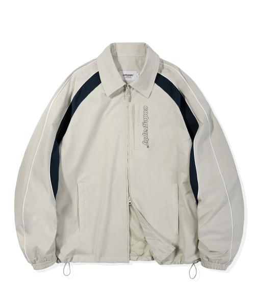 Code:graphy Color combination tech collar short jacket_cream (Creatrip)