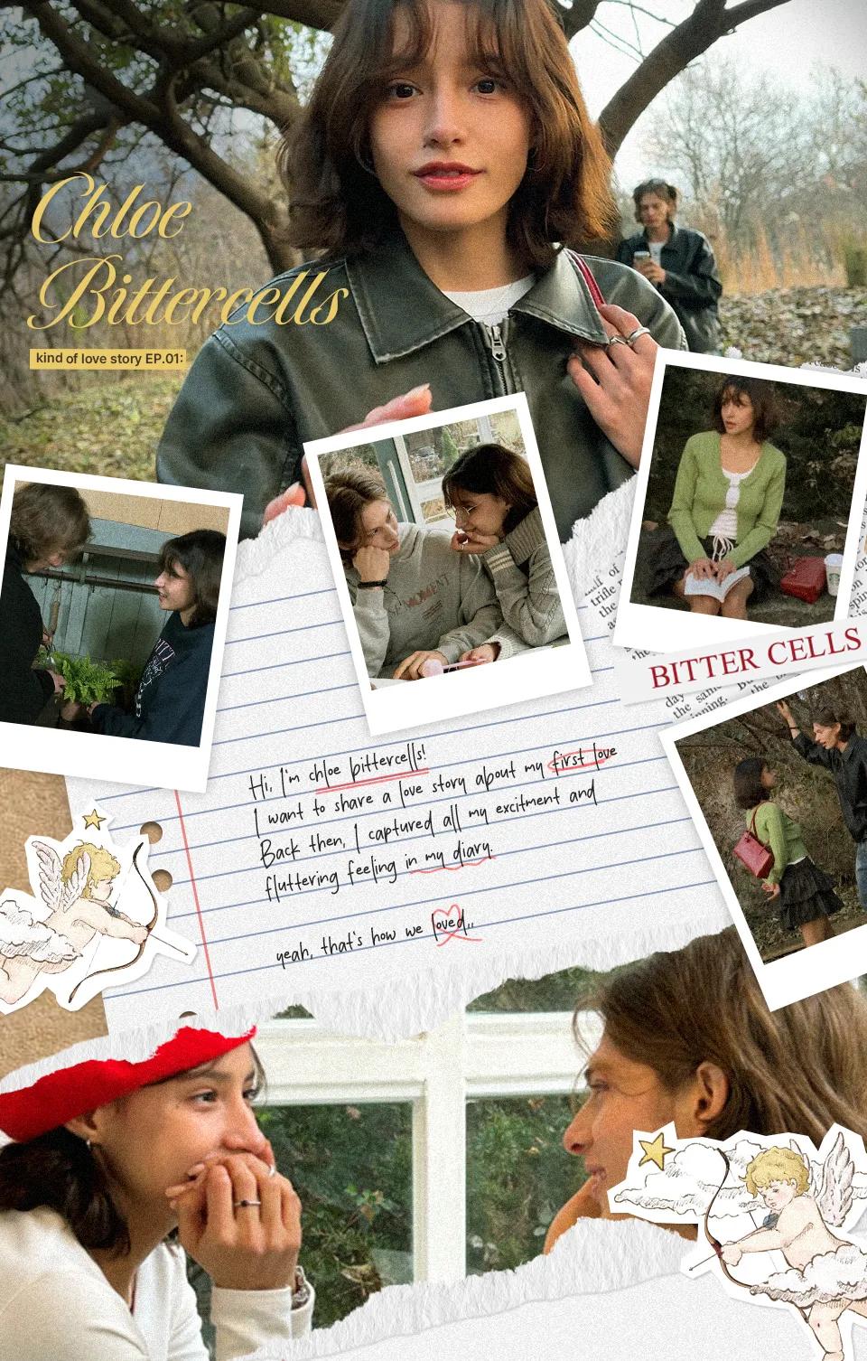 BITTERCELLS Union條紋翻領短T（天空藍） (Creatrip)