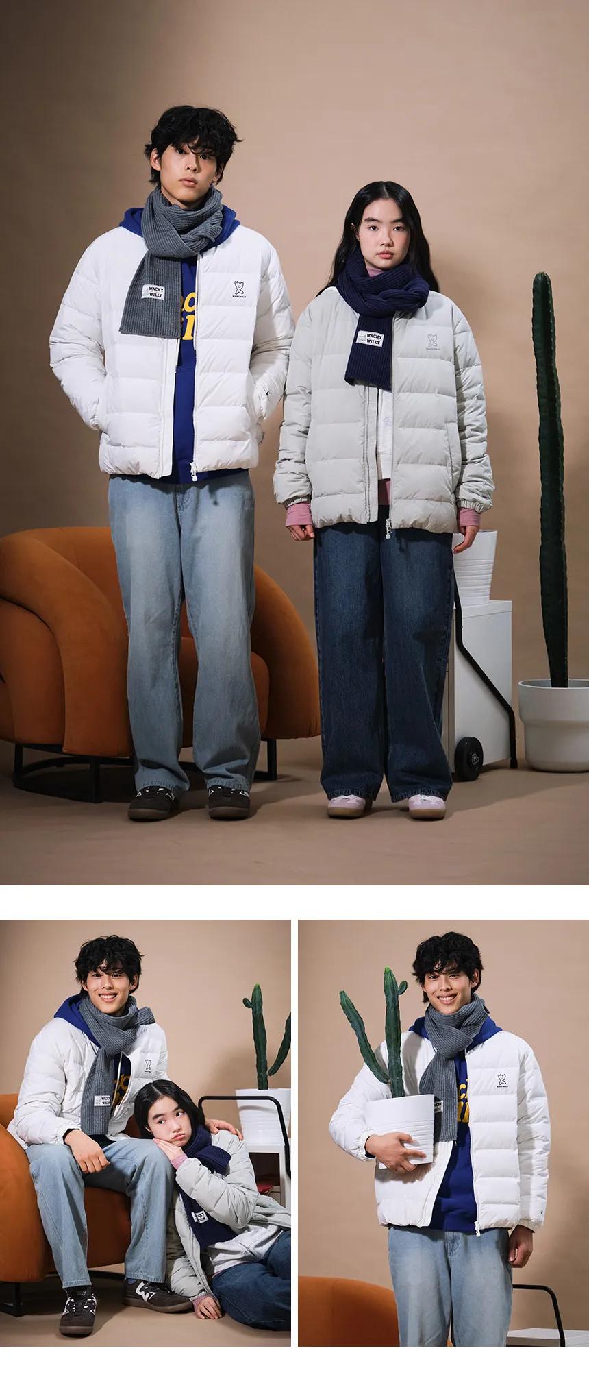 WACKY WILLY 基本款針織圍巾（海軍藍） (Creatrip)